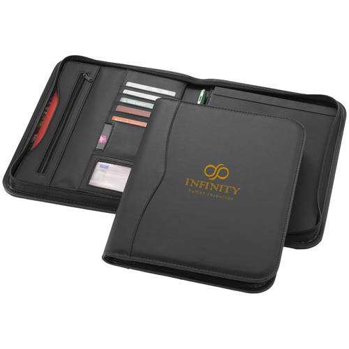 Custom Branded A4 Zipped Portfolios | Total Merchandise