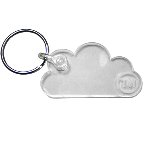 Acrylic Cloud Shape Keyrings | Promotional Key Rings | Printed Keyrings ...