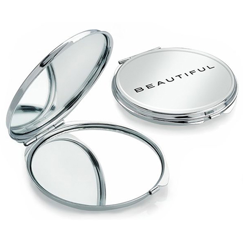 Custom Engraved Double Compact Mirror | Total Merchandise