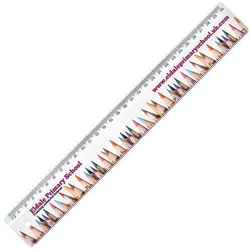Custom Printed Plastic 30cm Ruler | Total Merchandise