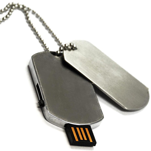 Branded USB Dog Tag Flashdrives | Total Merchandise