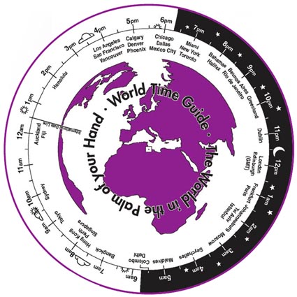 World Time Calculator Discs | Printed Desk and Office Items | Rulers ...