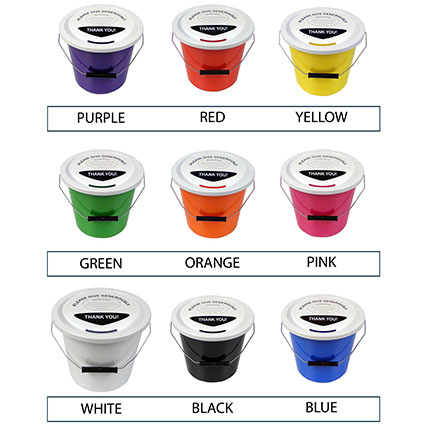 Charity Collection Buckets | Personalised Merchandise | Printed ...